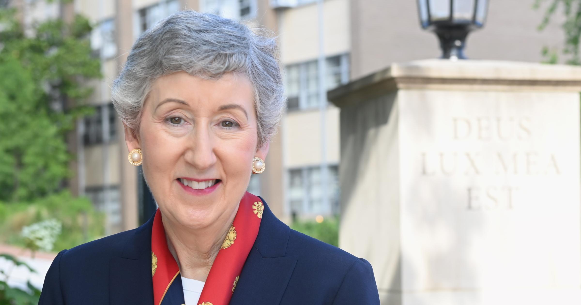 Meet the new Dean: Marie Nolan, Ph.D. 1989 | Catholic University ...